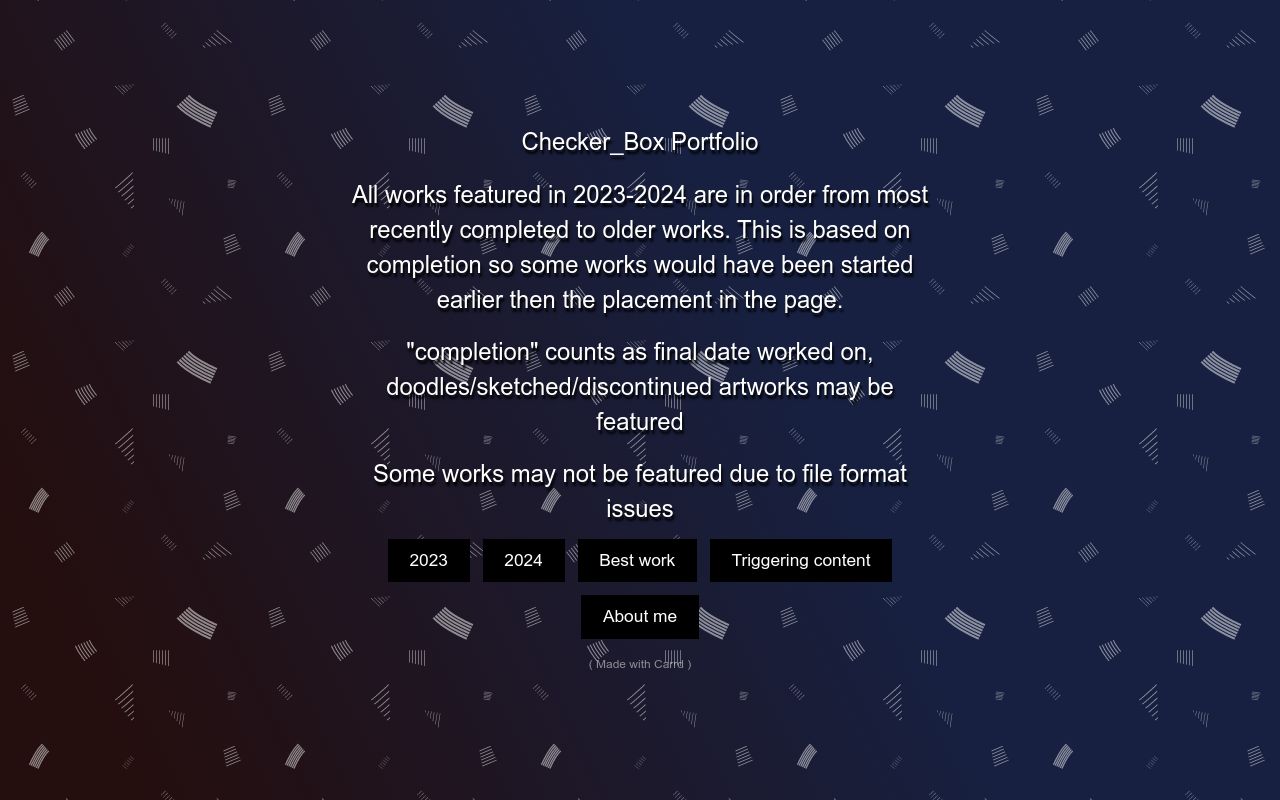 Checker_Box Portfolio